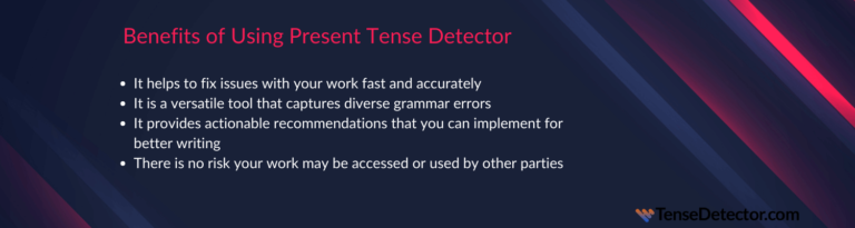 Helpful Present Tense Checker | Tense Detector